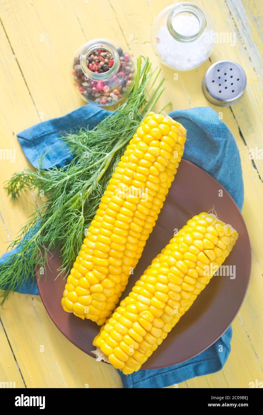 Harvested basket sweet corn on the cob hi-res stock photography and ...