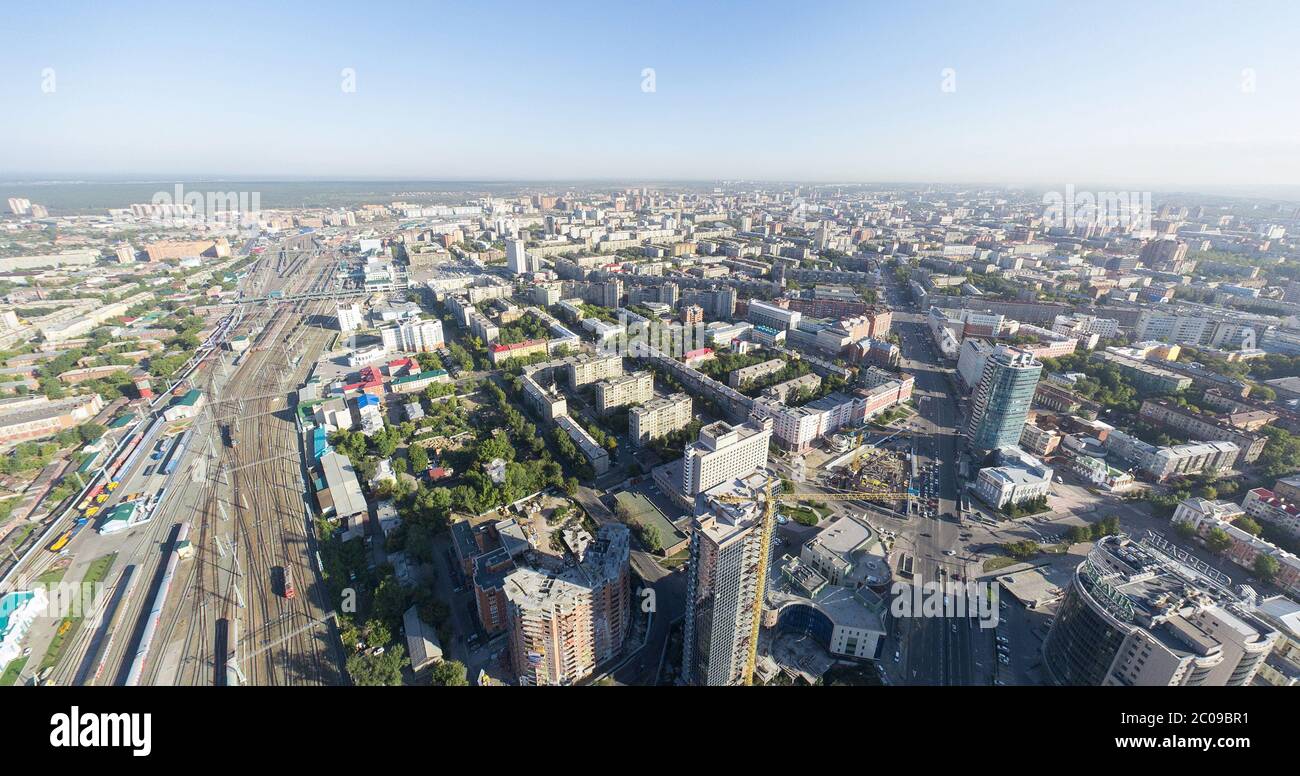 Crowded street aerial view hi-res stock photography and images - Alamy