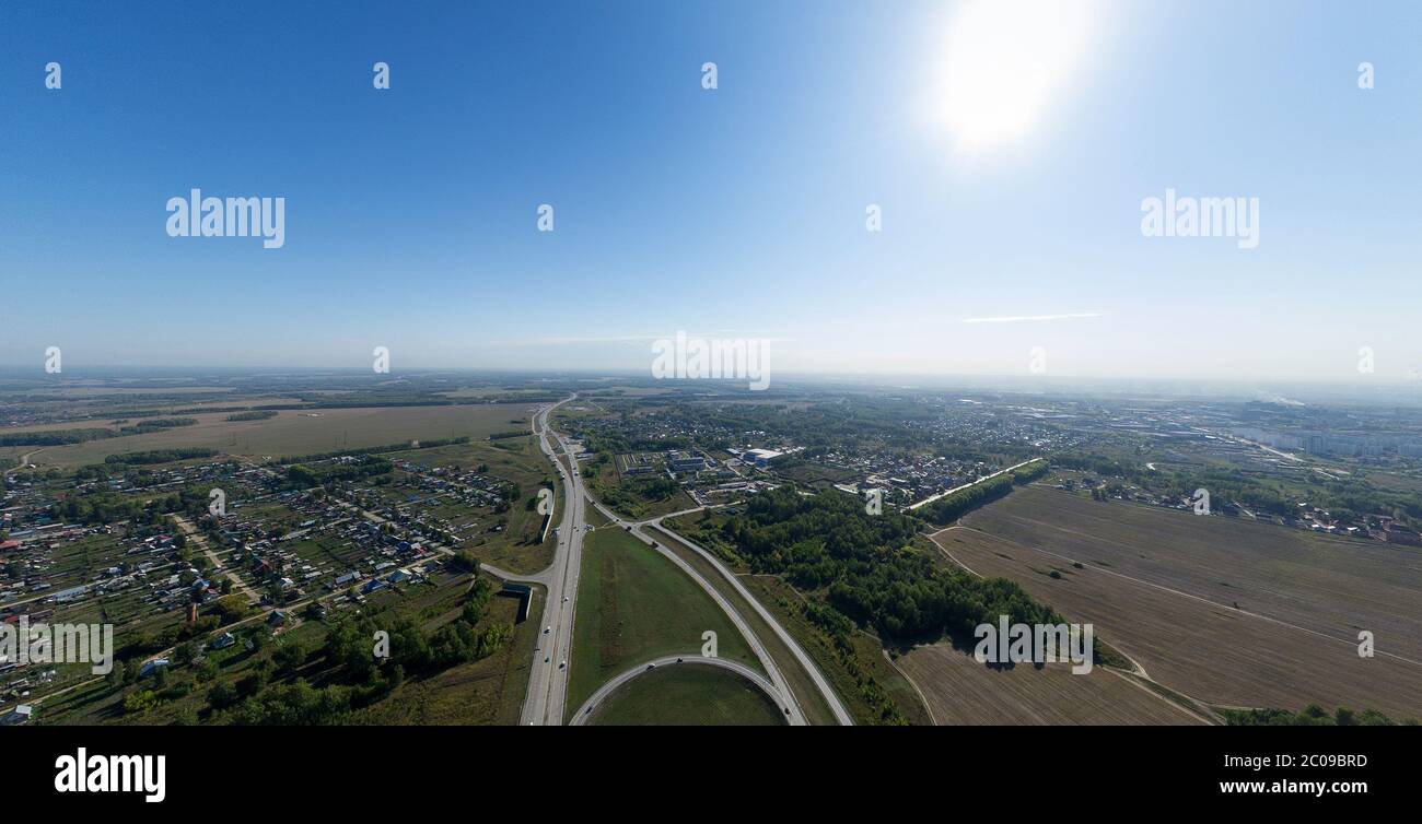 Aerial top view new modern hi-res stock photography and images - Alamy