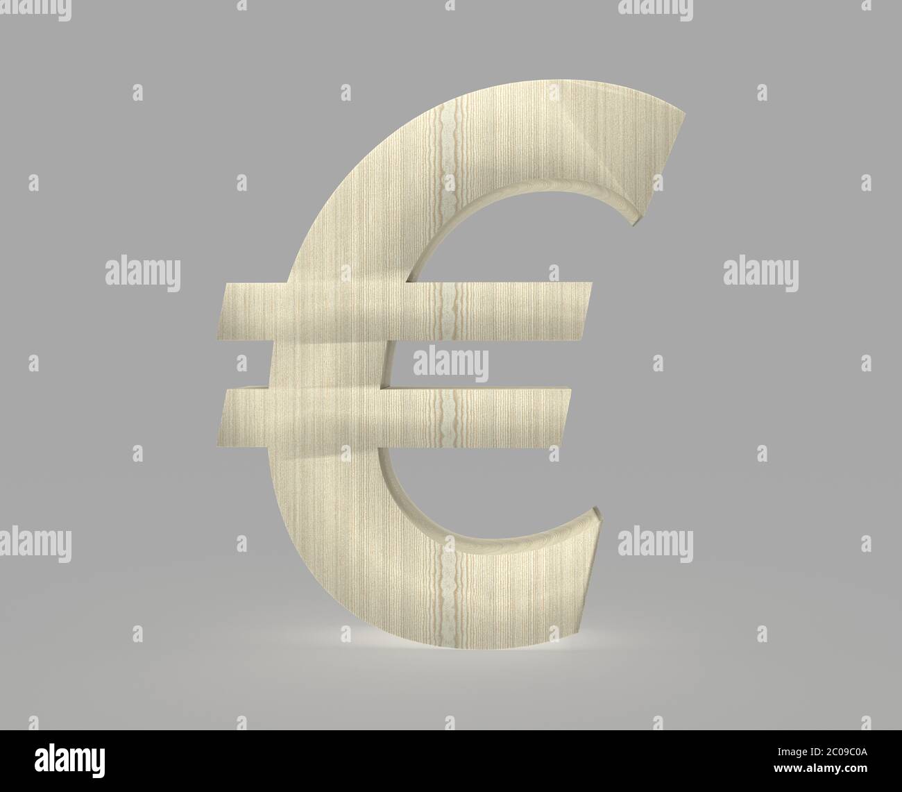 Euro symbol sign isolated EUR 3d render Stock Photo - Alamy
