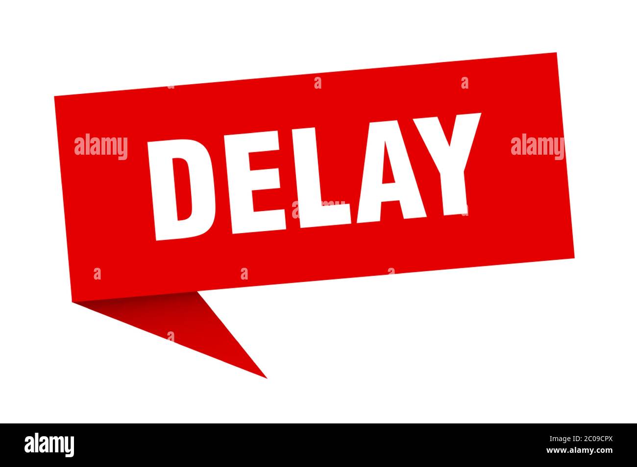 delay banner. delay speech bubble. delay sign Stock Vector Image & Art ...