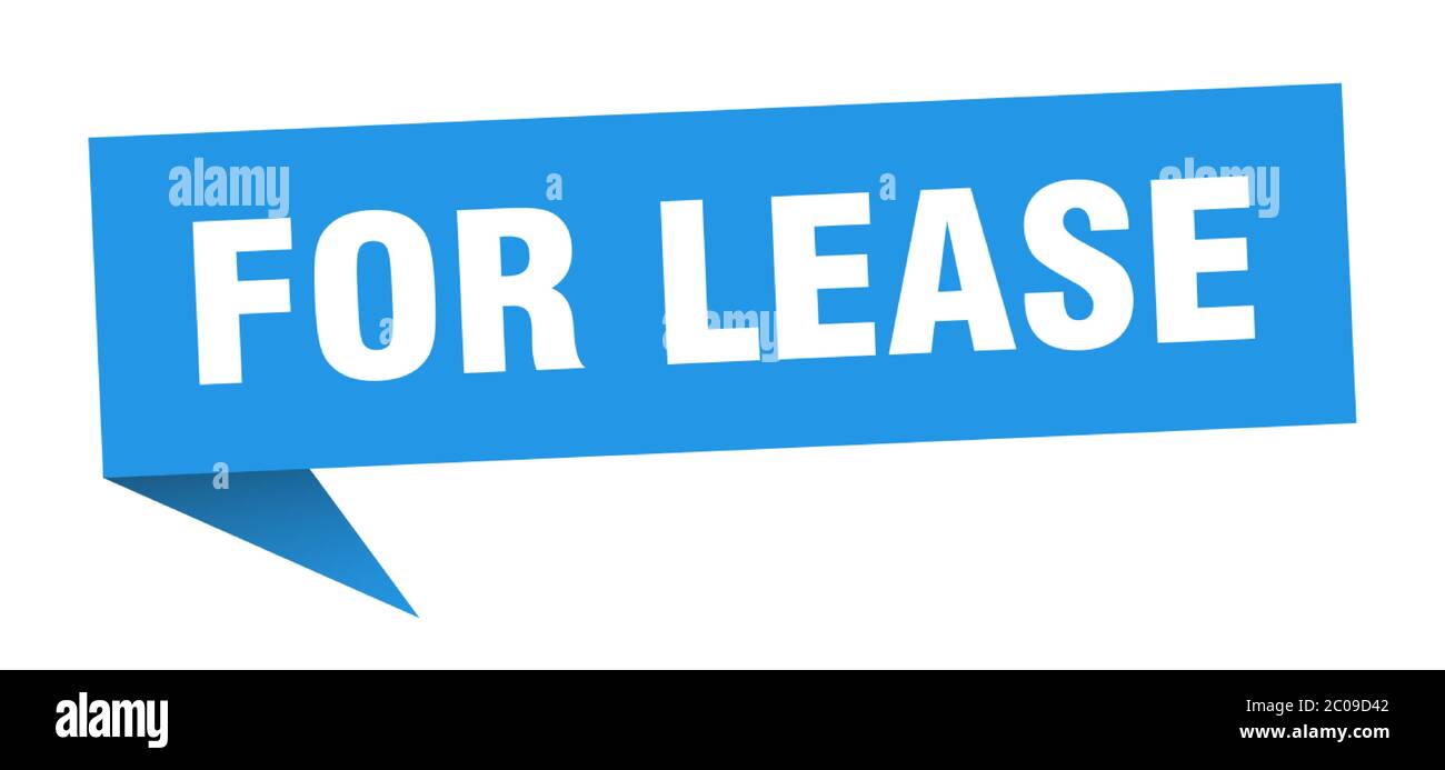 for lease banner. for lease speech bubble. for lease sign Stock Vector ...