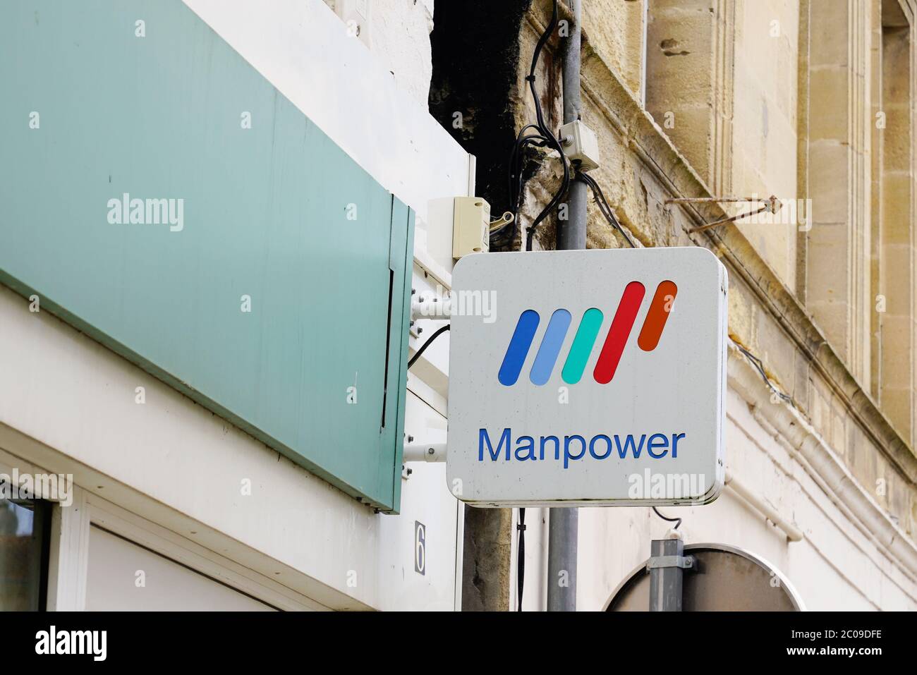 Manpower business sign logo hi-res stock photography and images - Alamy
