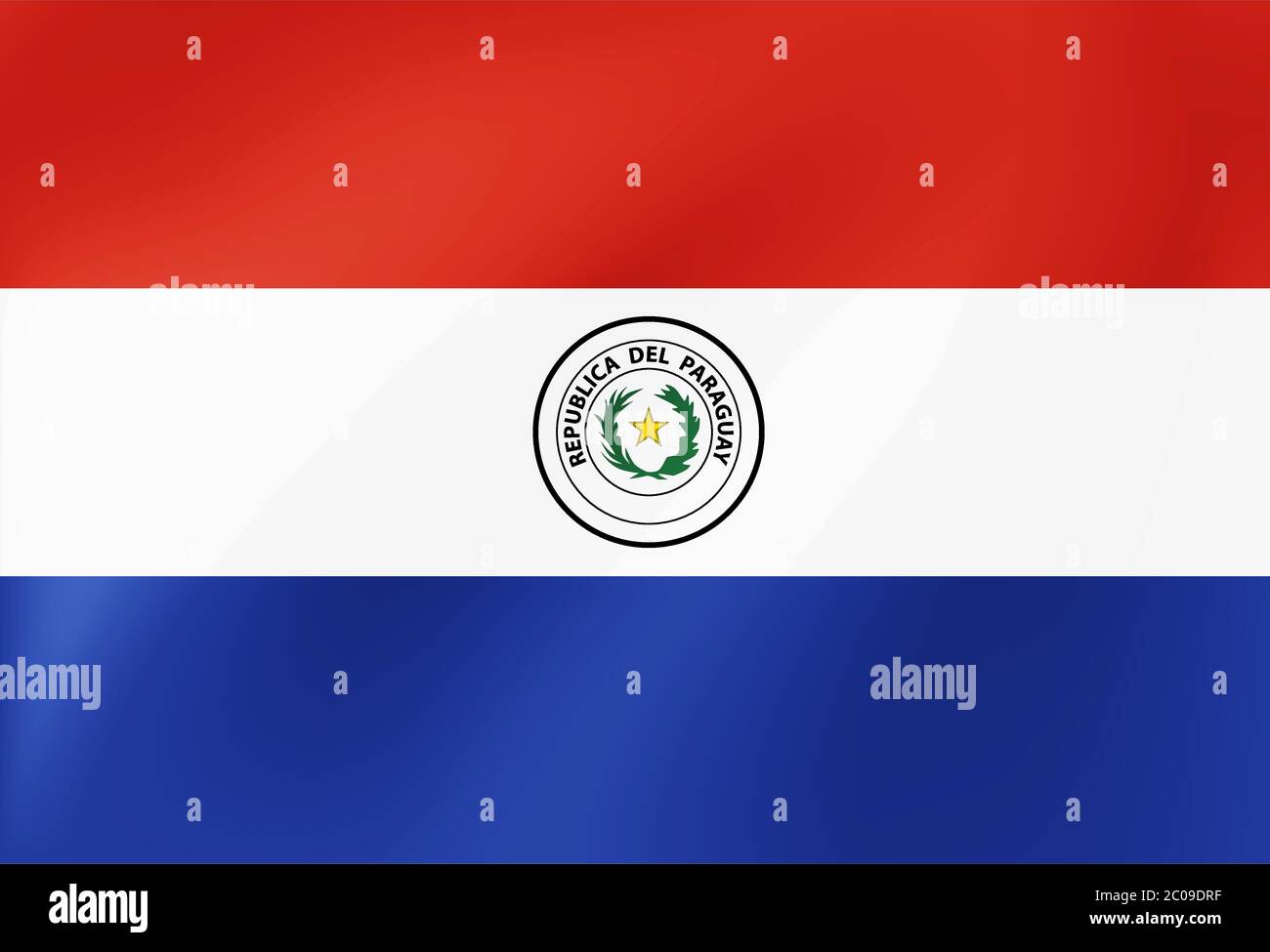 Paraguay flag, national paraguayan symbol for illustration of Travel ...