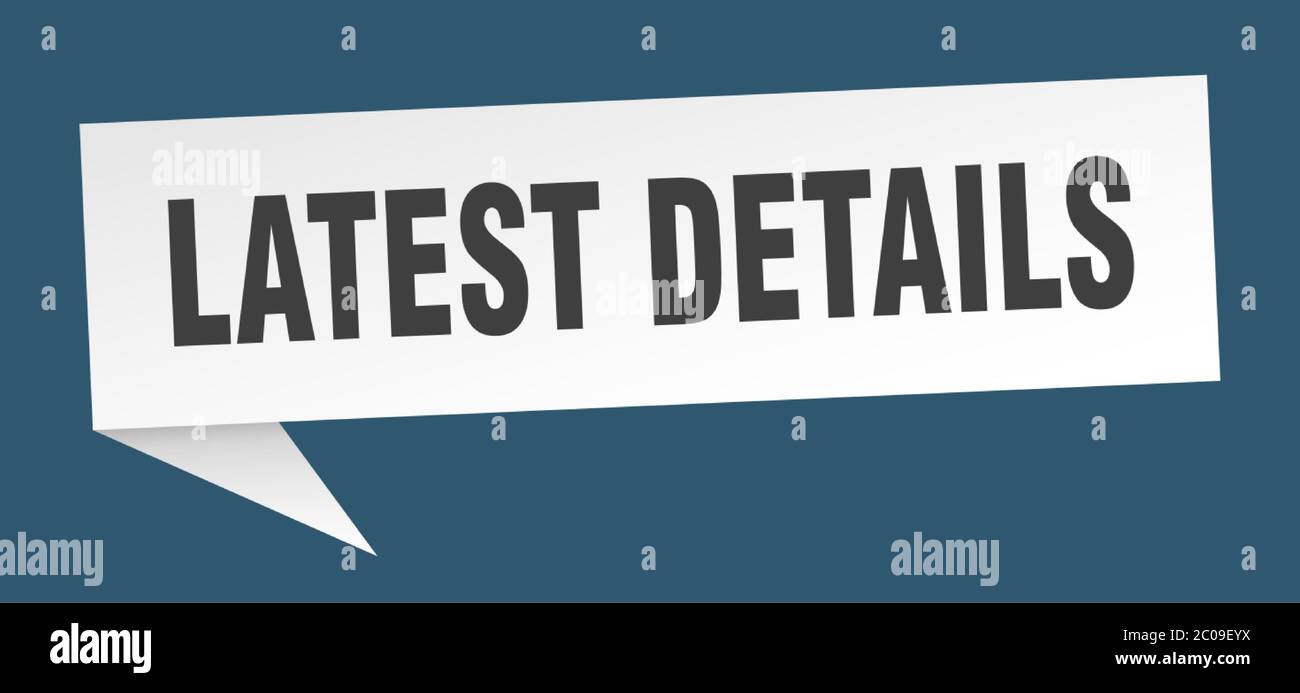 latest details banner. latest details speech bubble. latest details ...