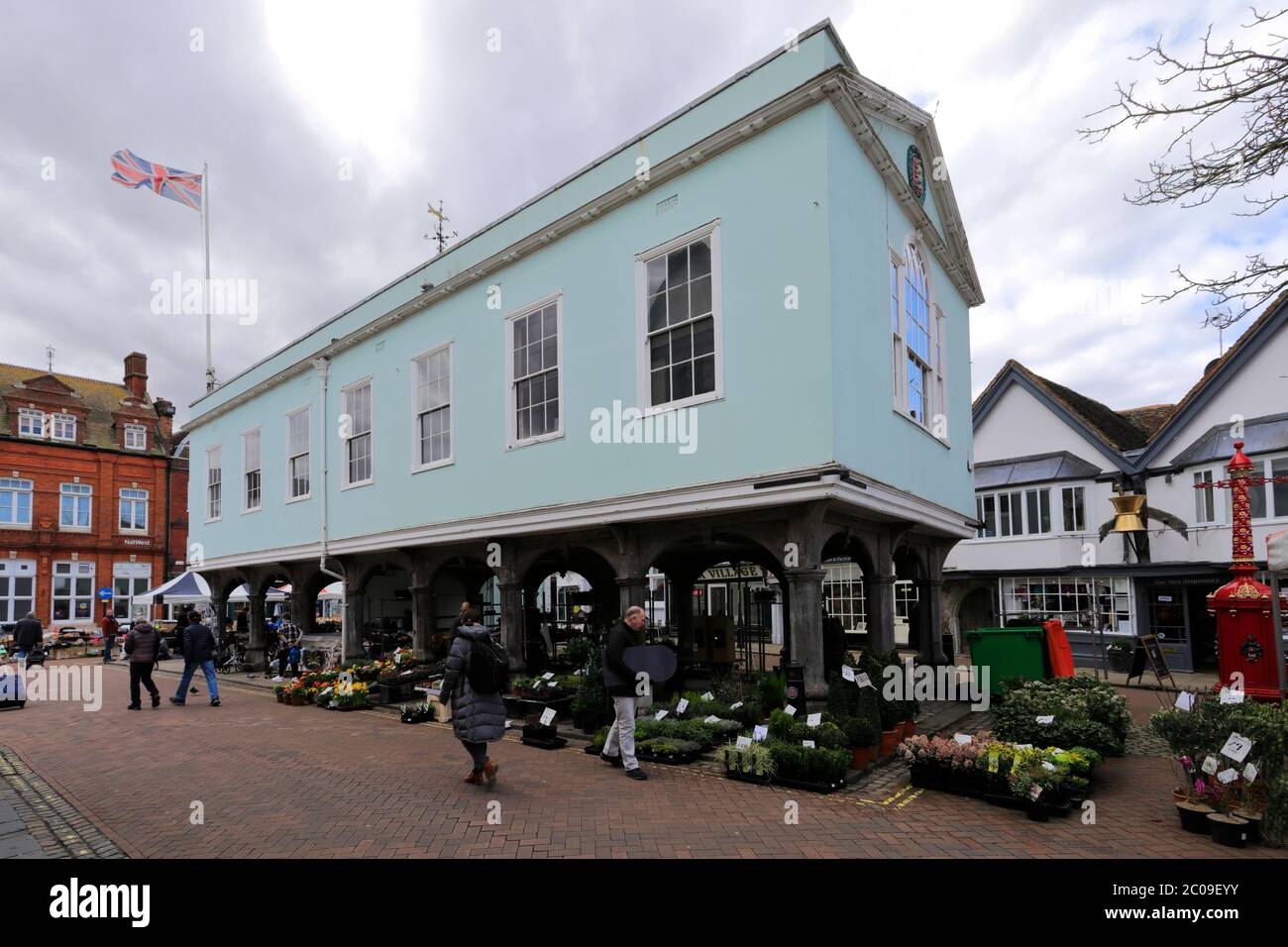 The Guildhall, Market Place, Faversham town, Kent County; England; UK ...
