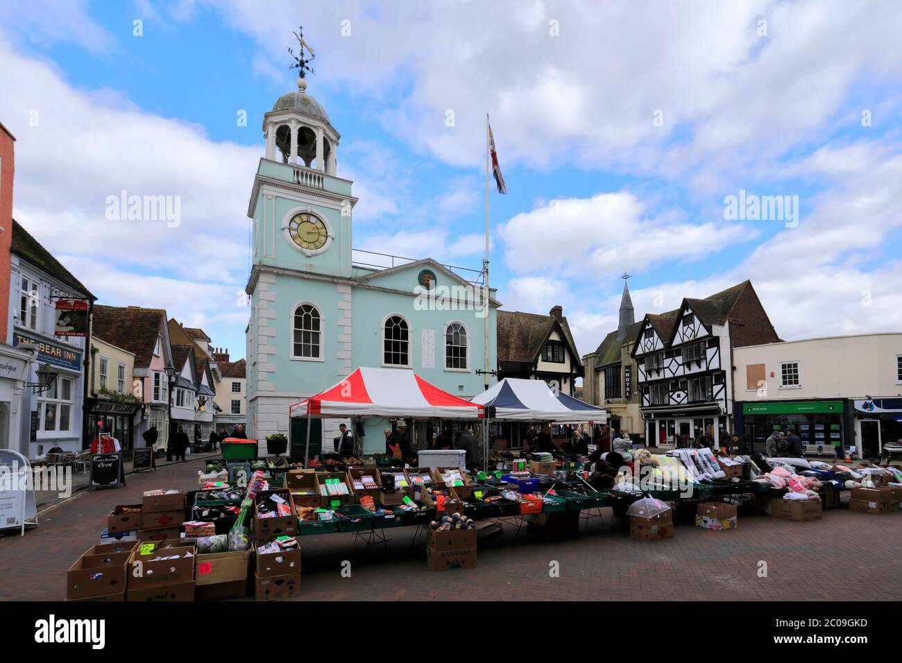 The Guildhall, Market Place, Faversham town, Kent County; England; UK ...