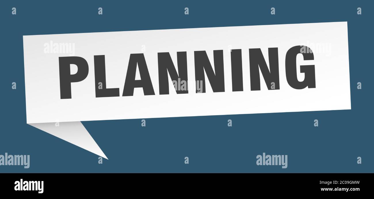 planning banner. planning speech bubble. planning sign Stock Vector ...