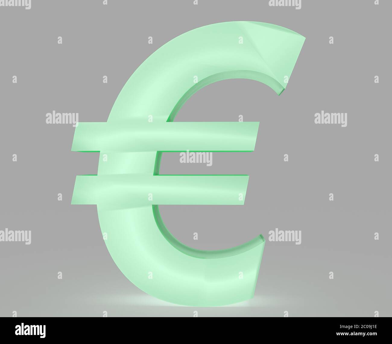 Euro symbol sign isolated EUR 3d render Stock Photo - Alamy