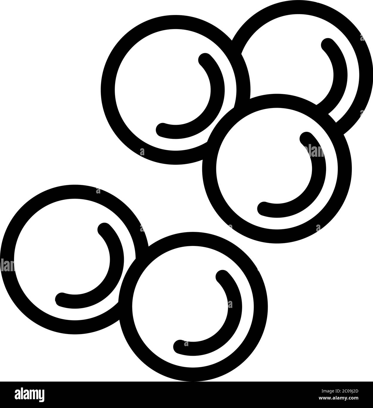 paintball bullets with paint icon vector outline illustration Stock ...