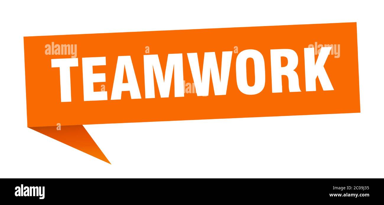 teamwork banner. teamwork speech bubble. teamwork sign Stock Vector ...