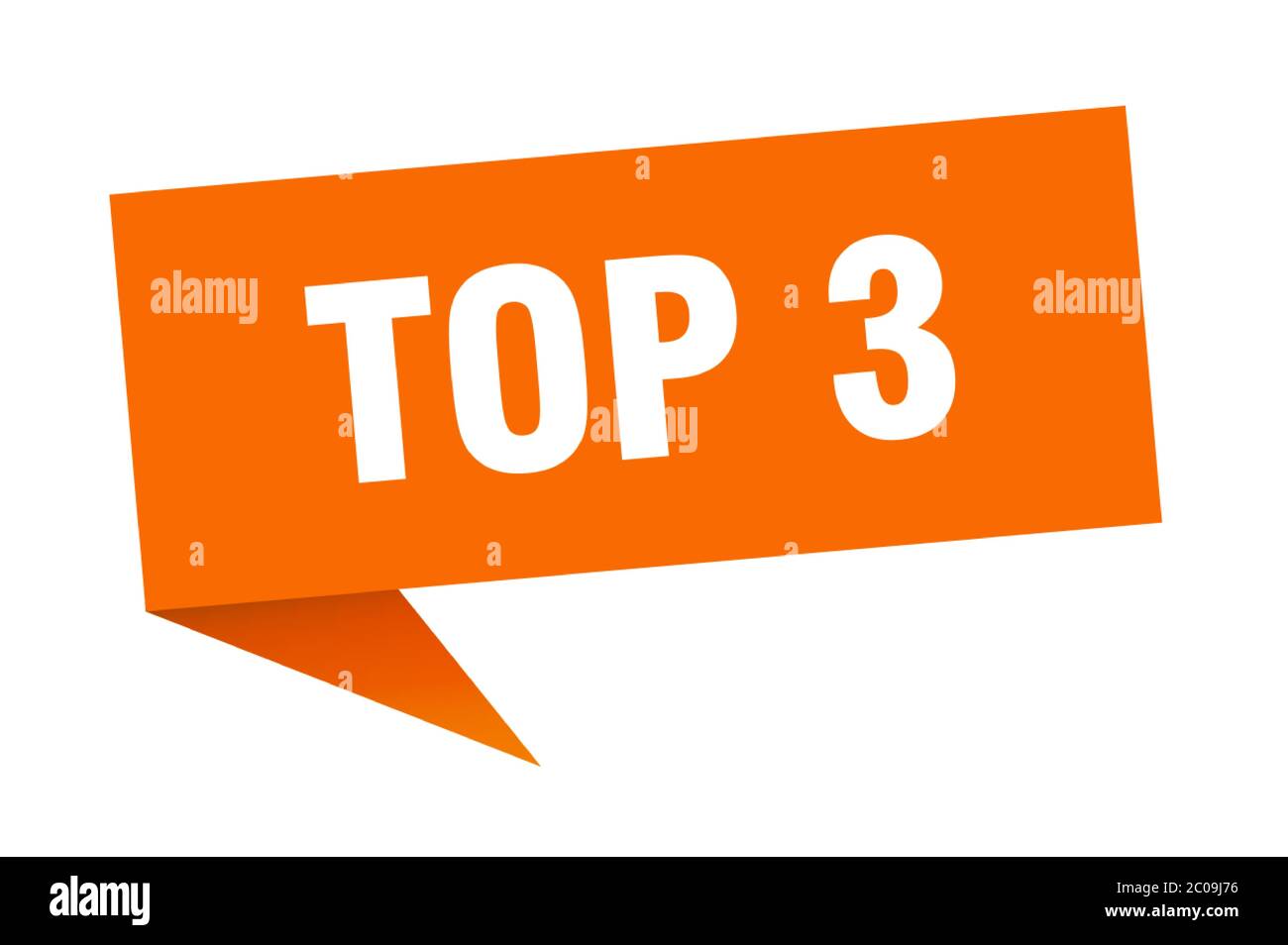 top 3 banner. top 3 speech bubble. top 3 sign Stock Vector Image & Art ...