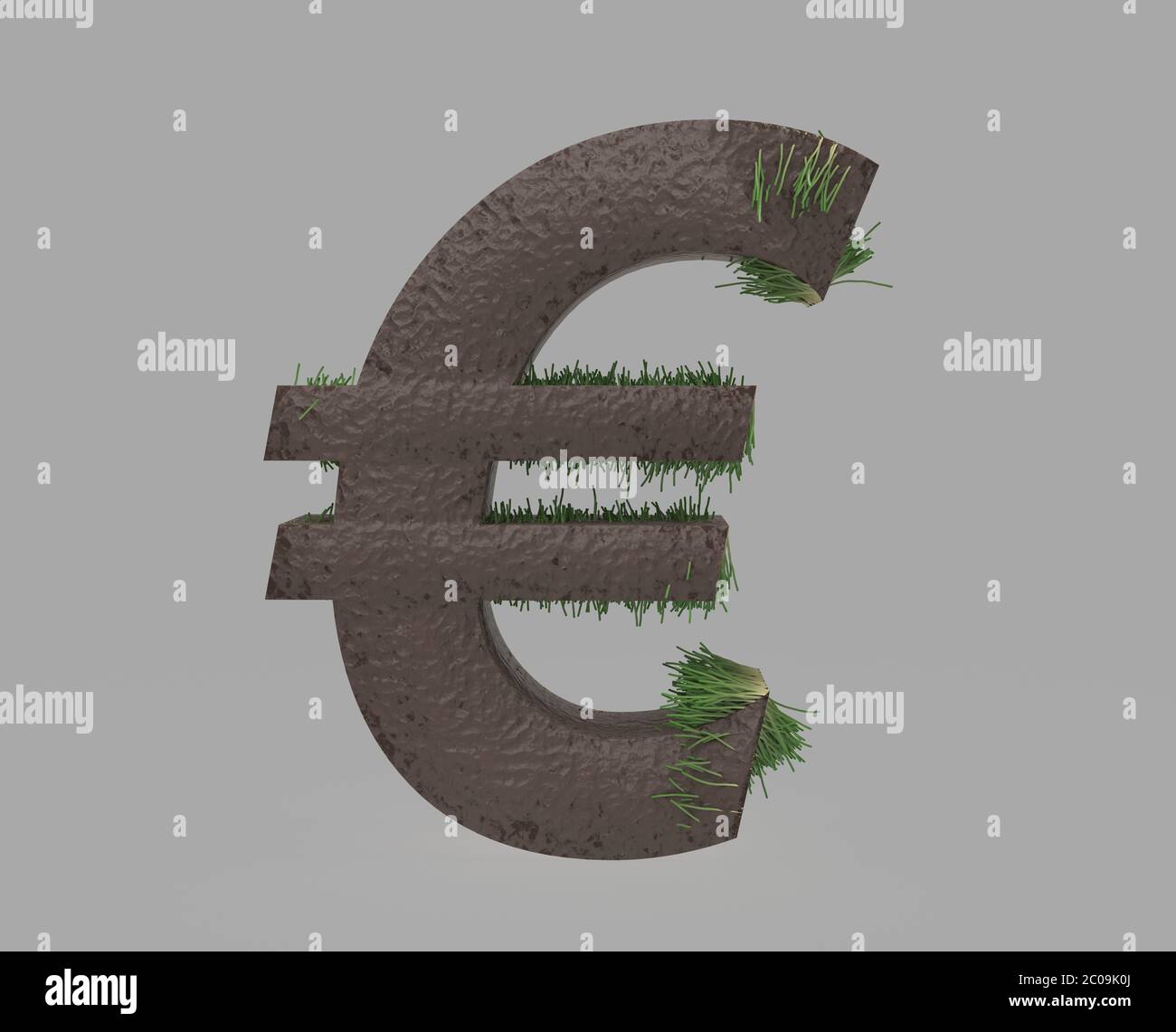 Euro symbol sign isolated EUR 3d render Stock Photo - Alamy