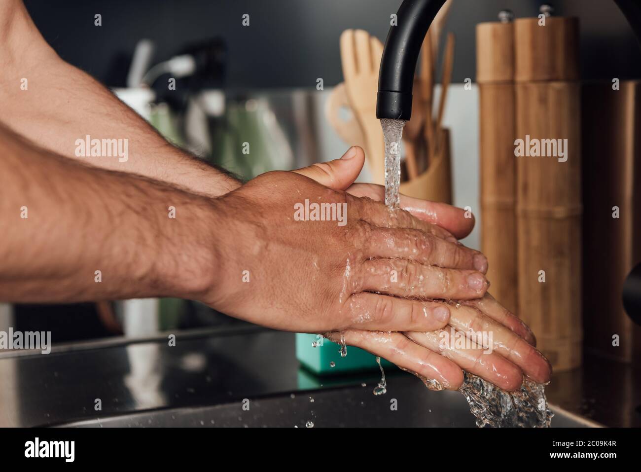 Washing up stand hi-res stock photography and images - Alamy
