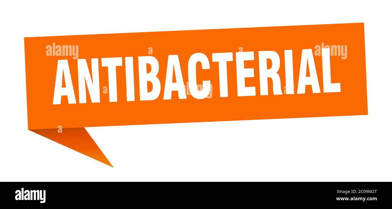antibacterial banner. antibacterial speech bubble. antibacterial sign ...