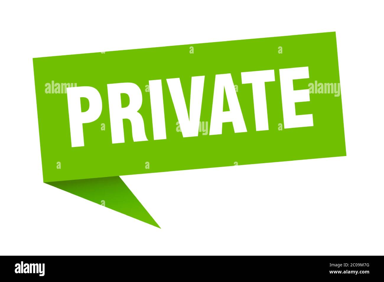 private banner. private speech bubble. private sign Stock Vector Image ...