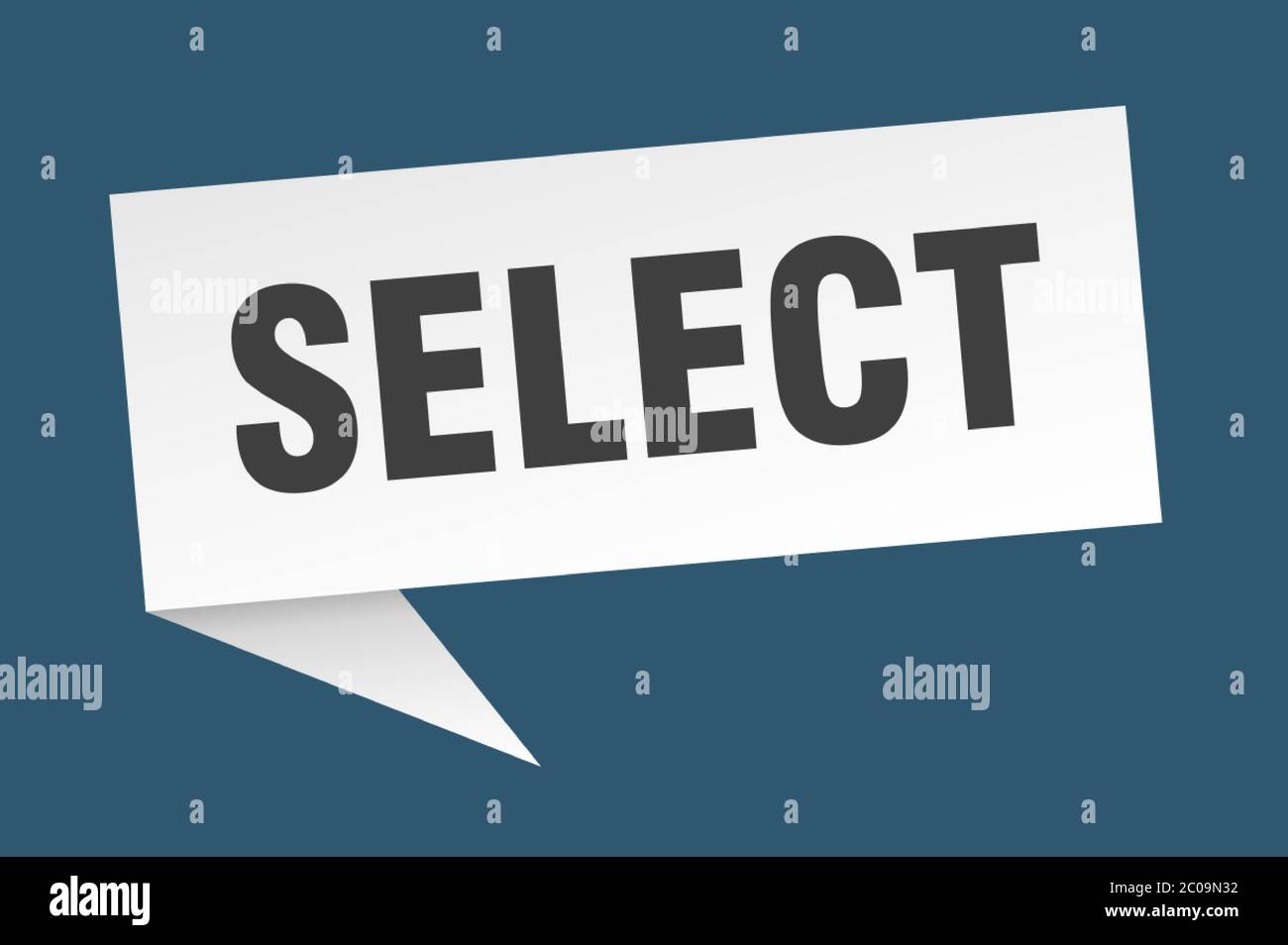 select banner. select speech bubble. select sign Stock Vector Image ...