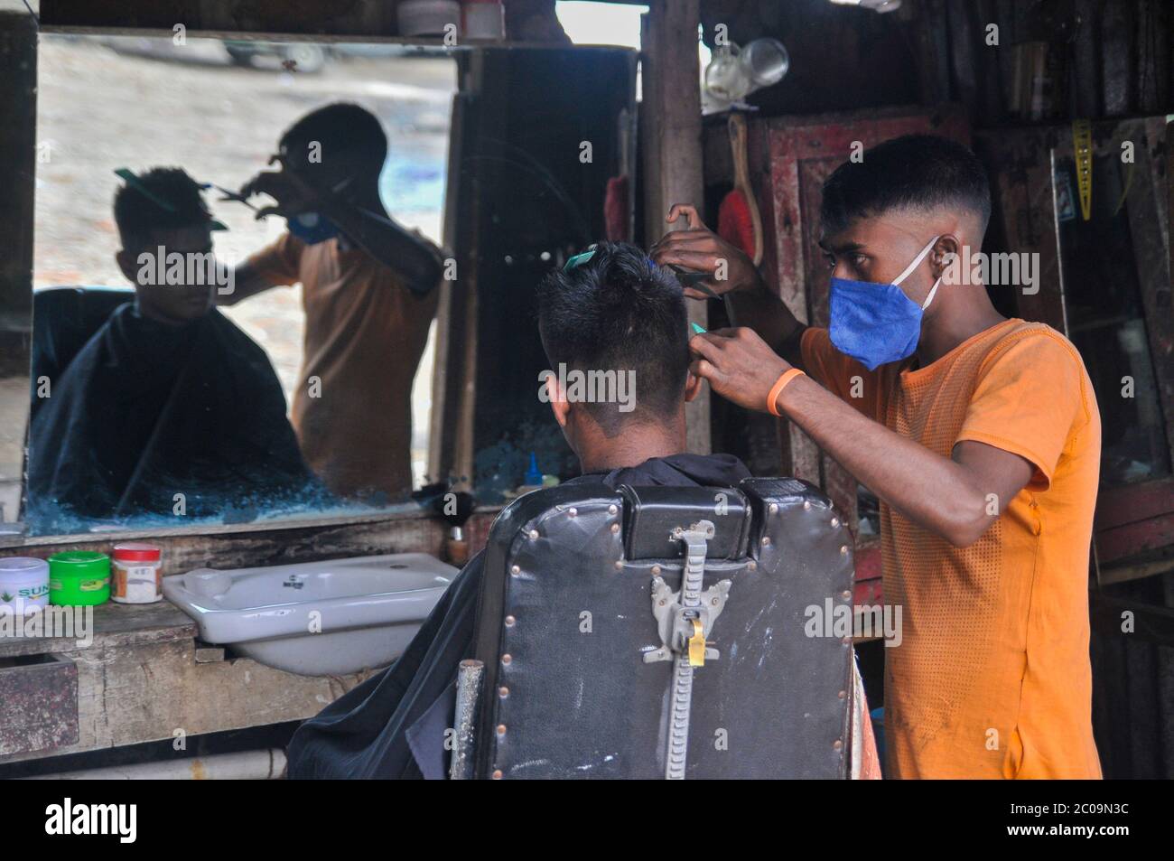 Local Barber salons which opened in Sylhet, Bangladesh are trying to ...