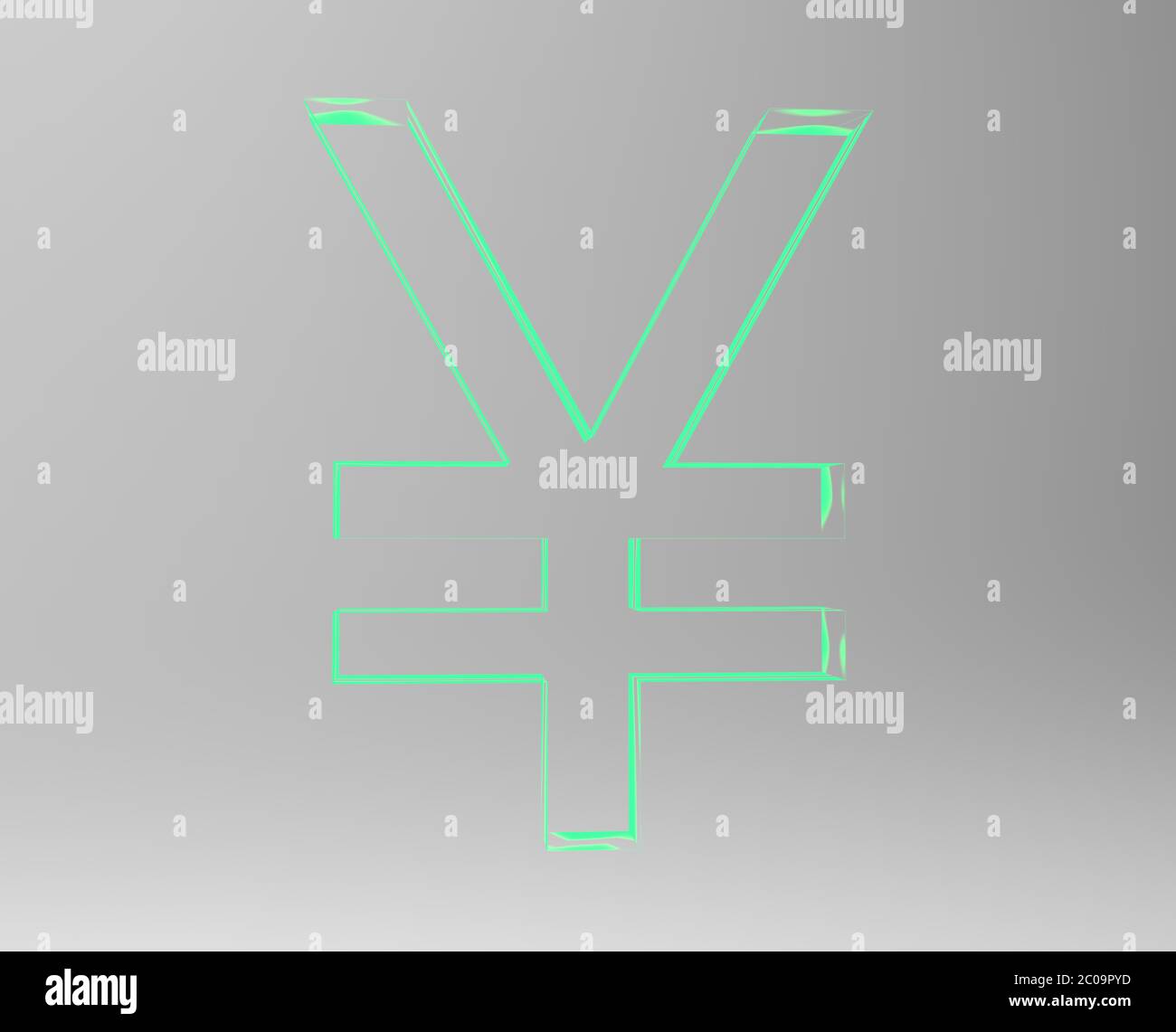 Yen symbol sign isolated Japanese yen JPY 3d render Stock Photo - Alamy