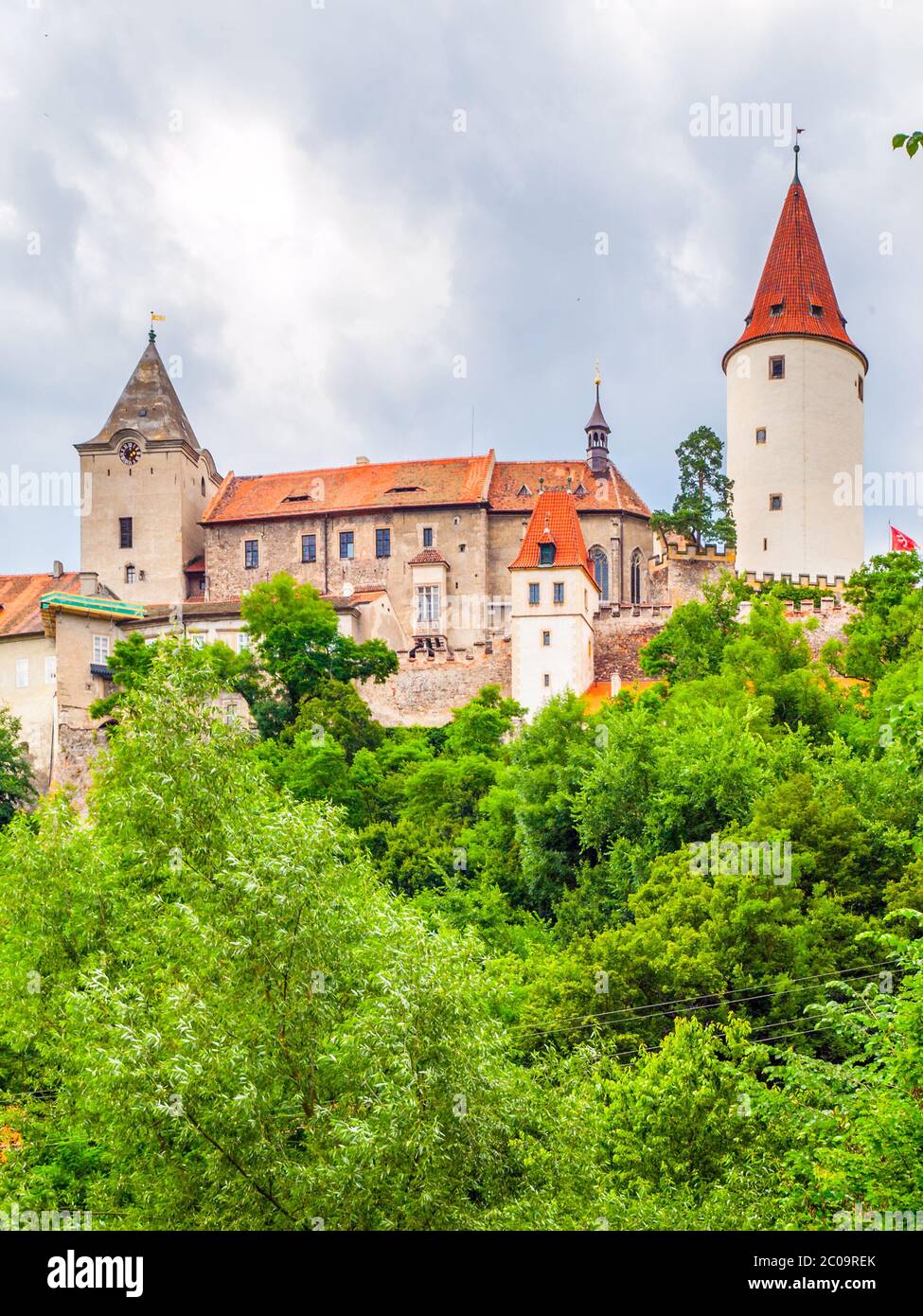Krivoklat Castle. Medieval royal castle in Central Bohemia, Czech ...