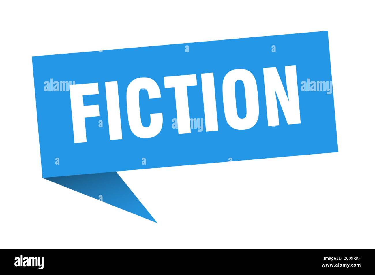 fiction banner. fiction speech bubble. fiction sign Stock Vector Image ...