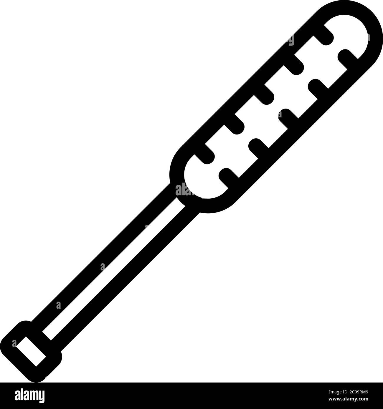 paintball stick bat icon vector outline illustration Stock Vector Image ...