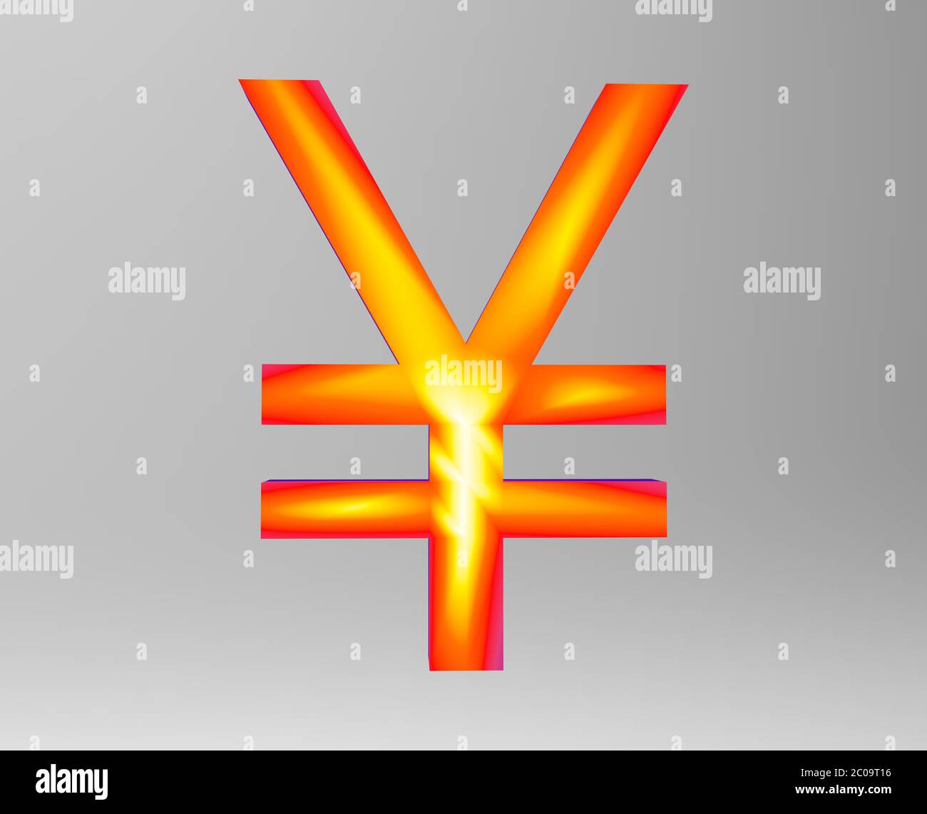 Yen symbol sign isolated Japanese yen JPY 3d render Stock Photo - Alamy