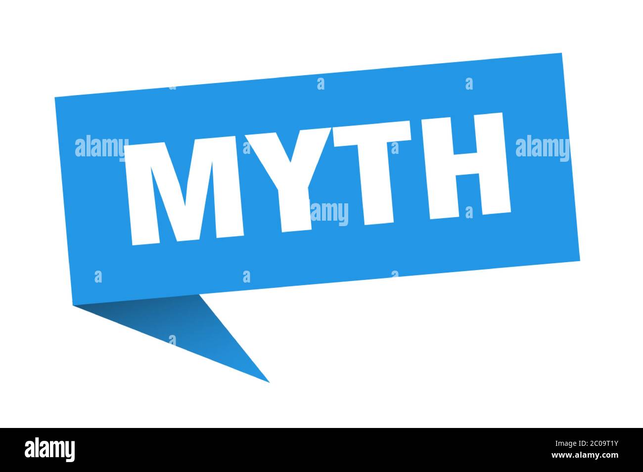 myth banner. myth speech bubble. myth sign Stock Vector Image & Art - Alamy