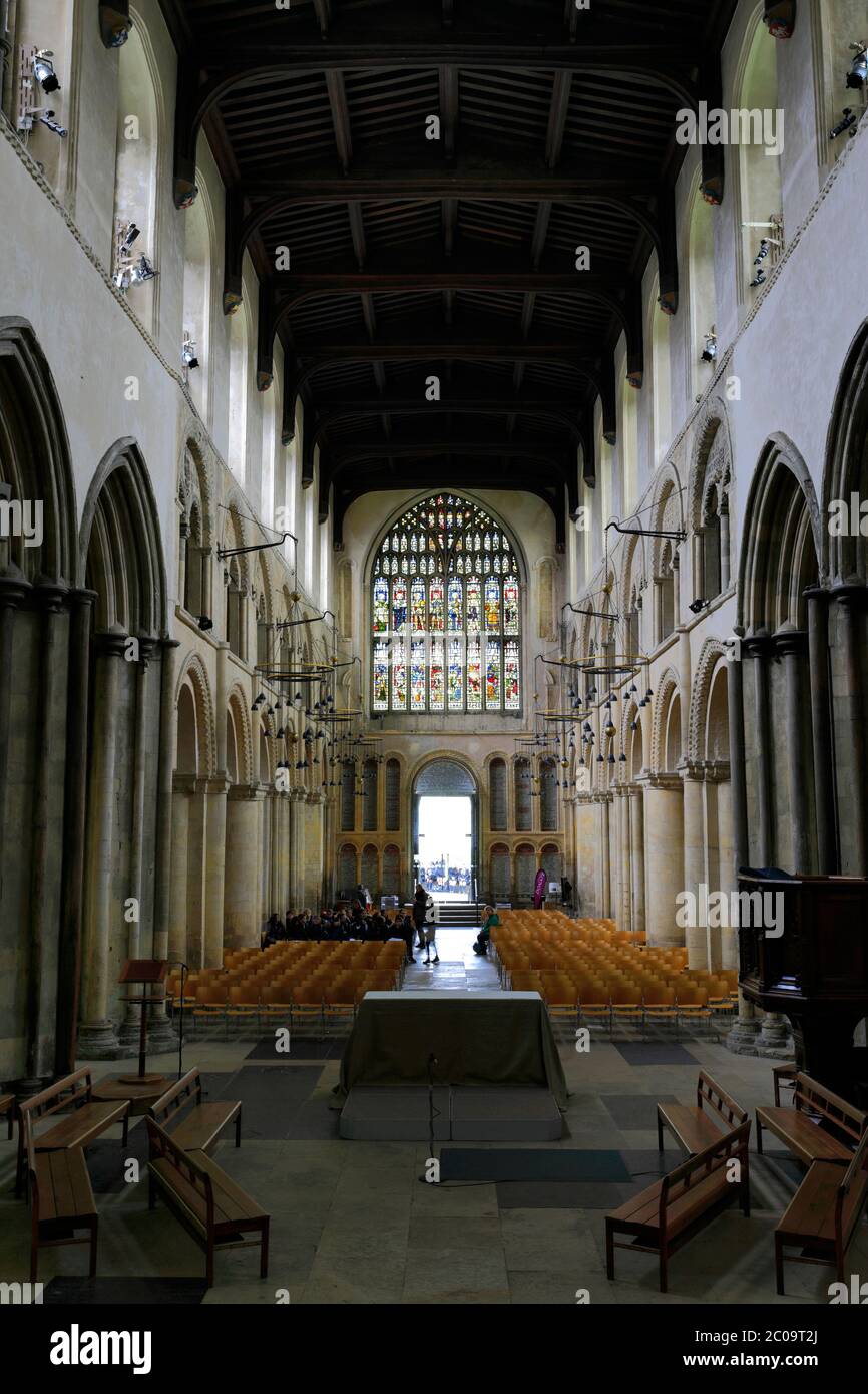 The Interior of Rochester Cathedral, Rochester City, Kent County ...