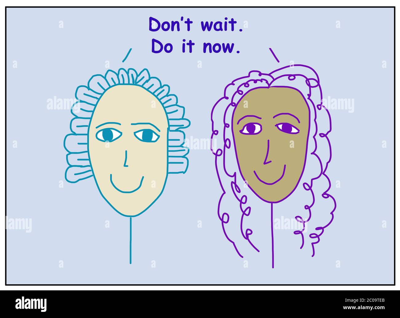 Procrastination cartoon hi-res stock photography and images - Alamy