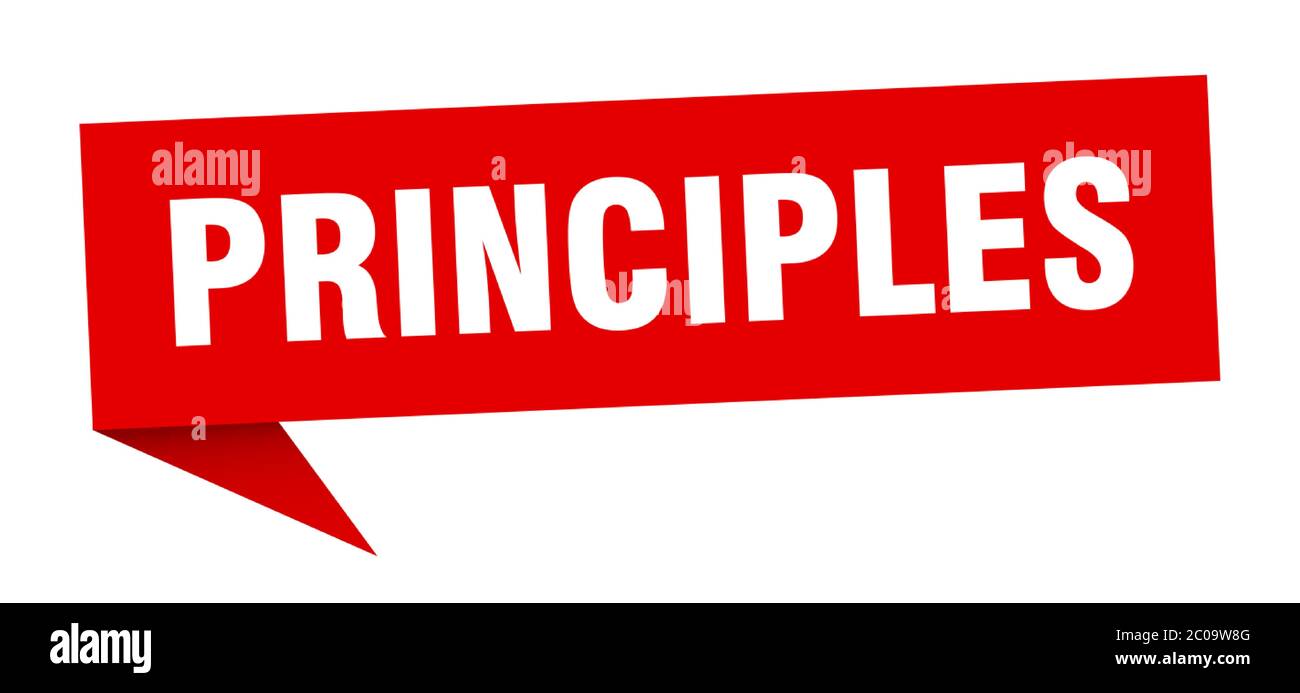 principles banner. principles speech bubble. principles sign Stock ...