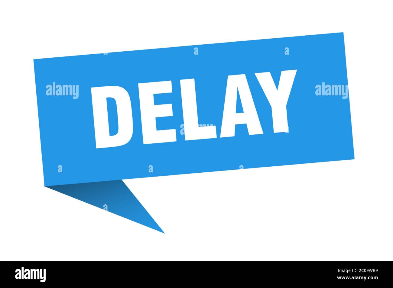 delay banner. delay speech bubble. delay sign Stock Vector Image & Art ...