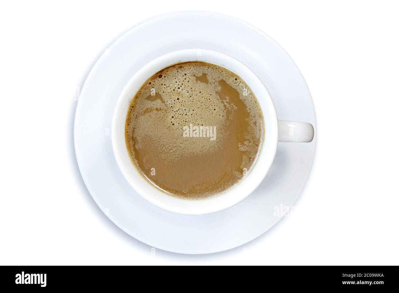 Top view of coffee cup Stock Photo - Alamy