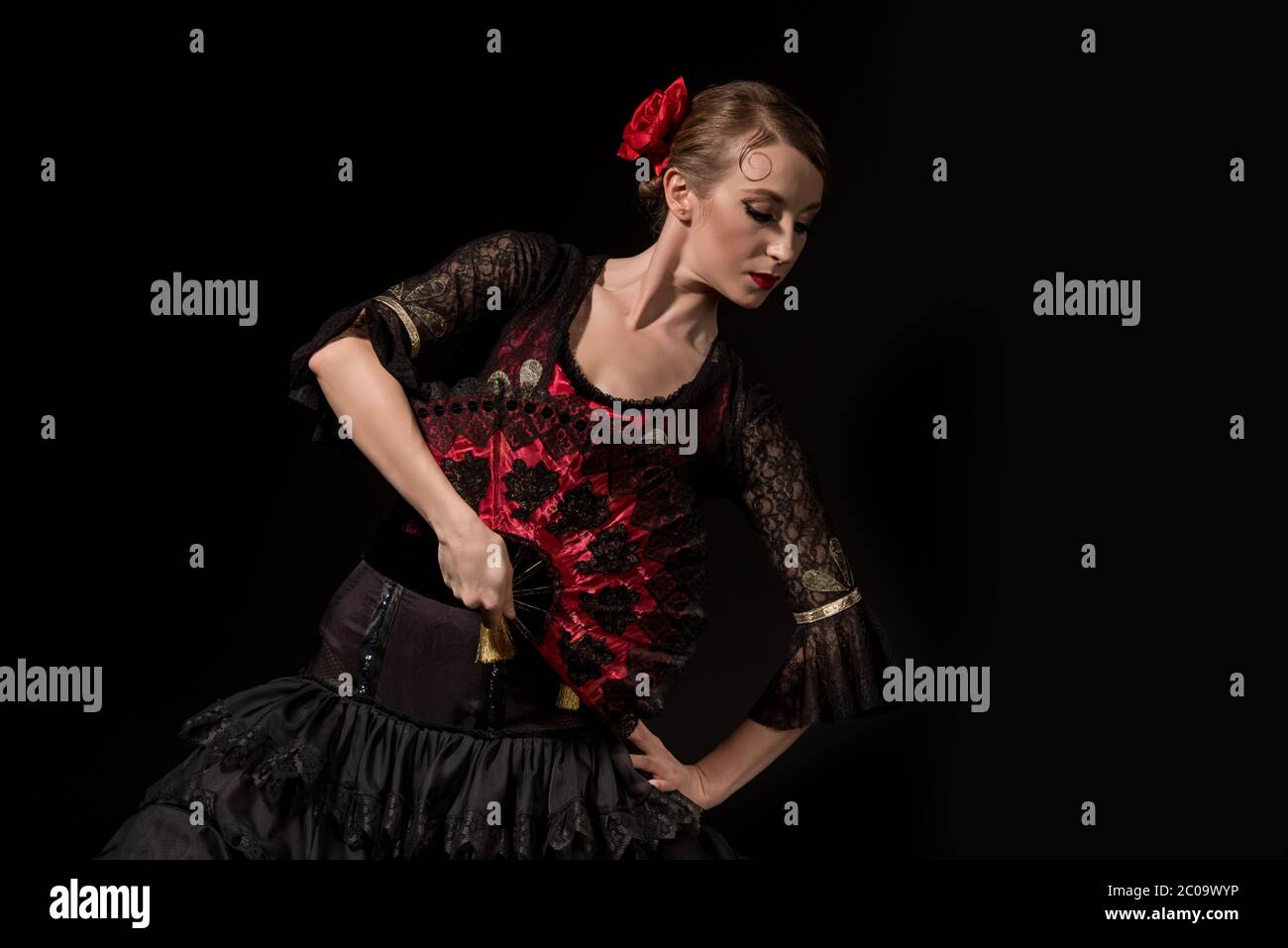 Traditional spanish flamenco hand fan hi-res stock photography and ...