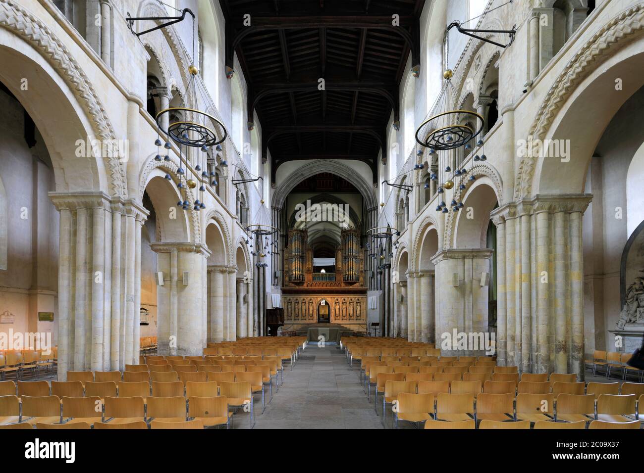 The Interior of Rochester Cathedral, Rochester City, Kent County ...