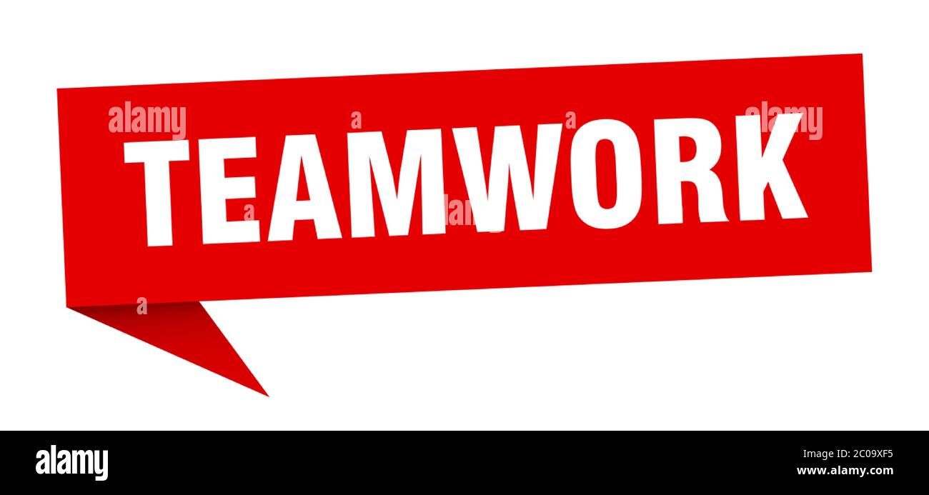teamwork banner. teamwork speech bubble. teamwork sign Stock Vector ...