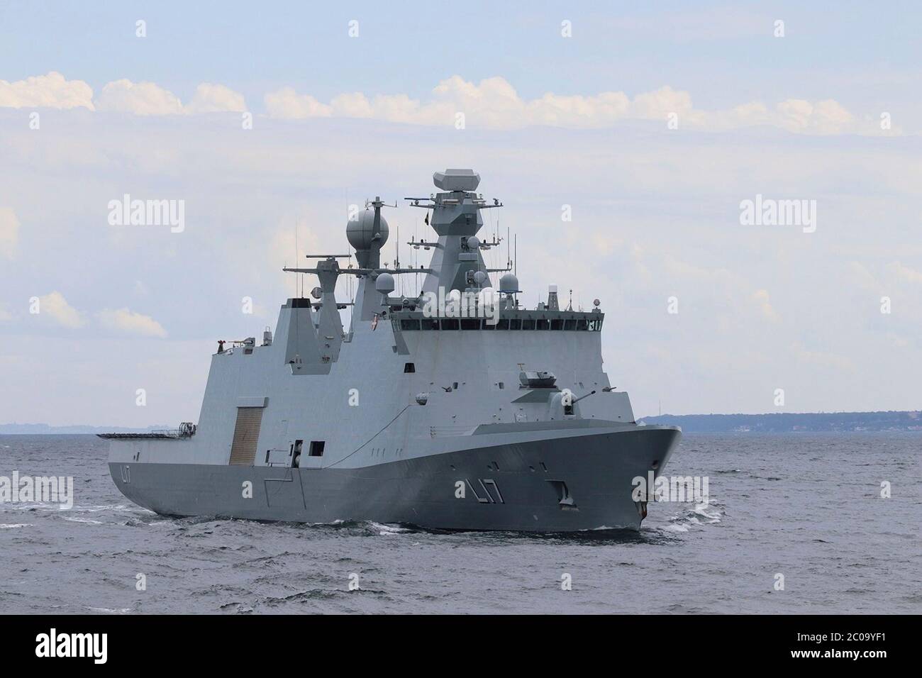 The Royal Danish Navy Absalon-class support ship HDMS Esbern Snare ...