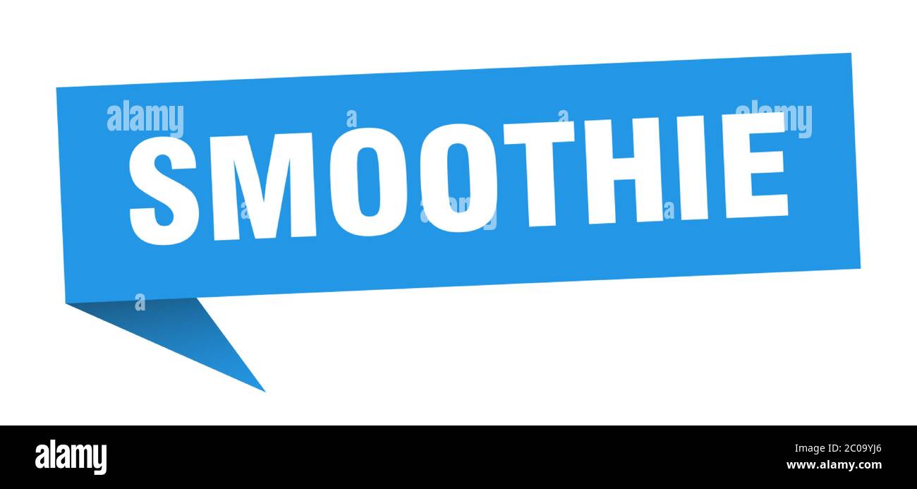smoothie banner. smoothie speech bubble. smoothie sign Stock Vector ...