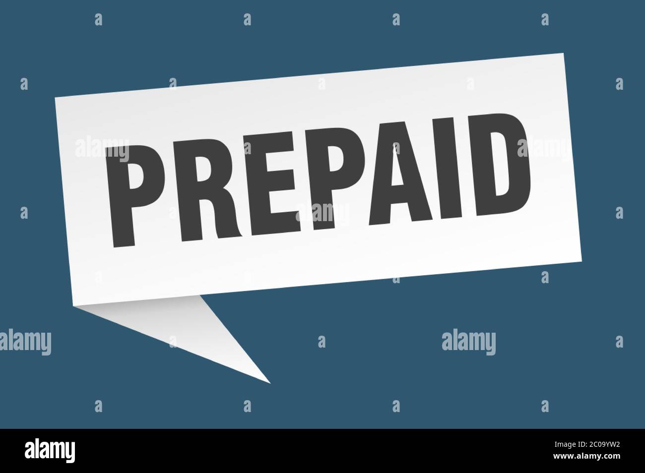 prepaid banner. prepaid speech bubble. prepaid sign Stock Vector Image ...