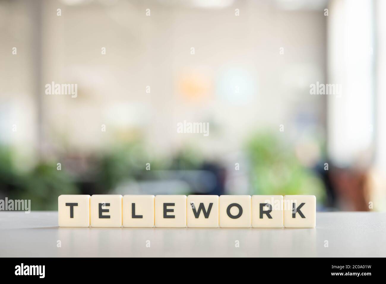 Teleworking word hi-res stock photography and images - Alamy