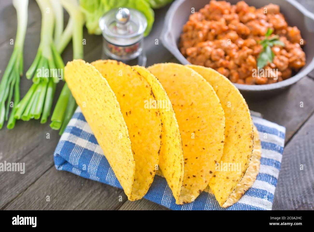 ingredients for taco Stock Photo - Alamy