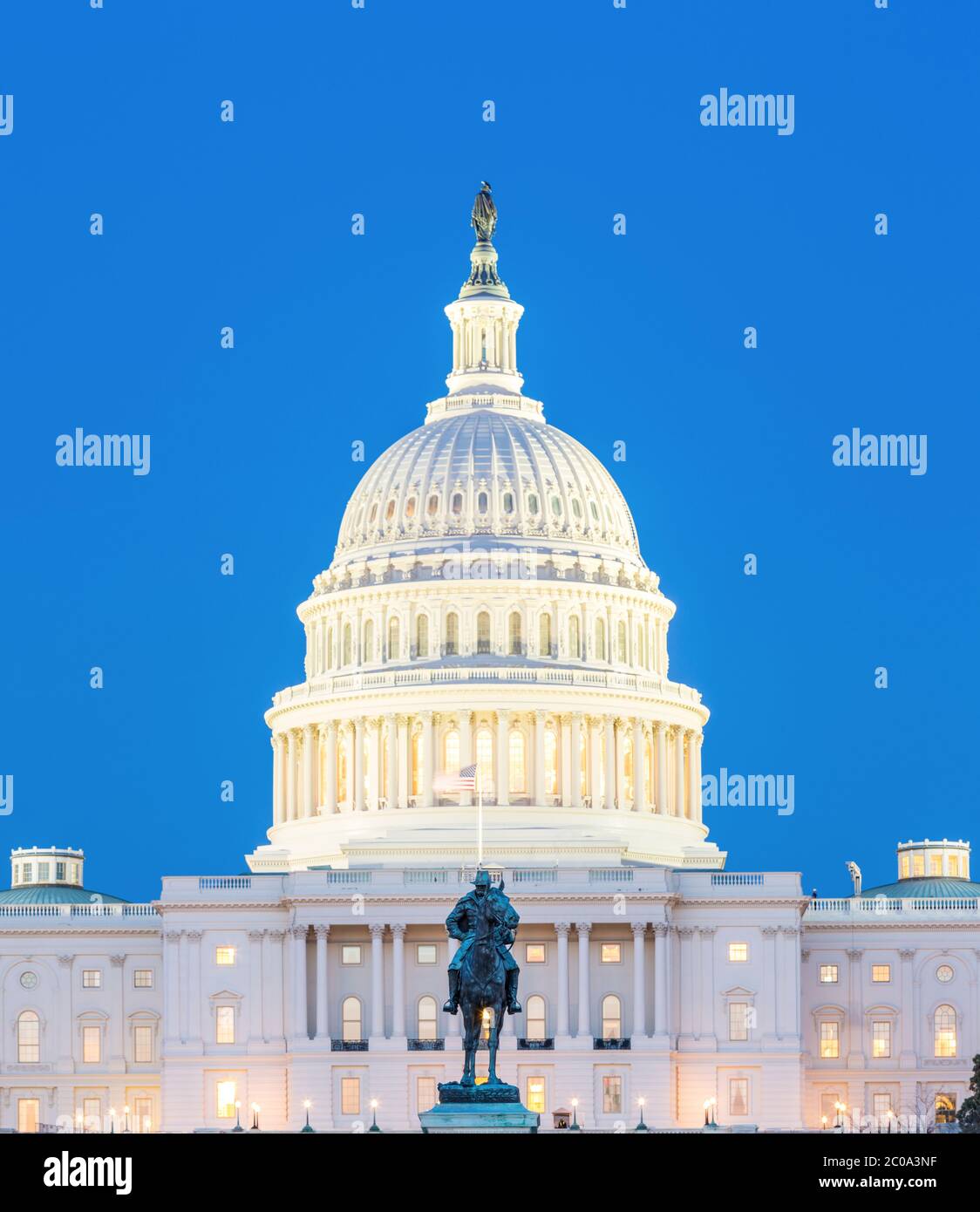 US Capitol Building dusk Stock Photo - Alamy