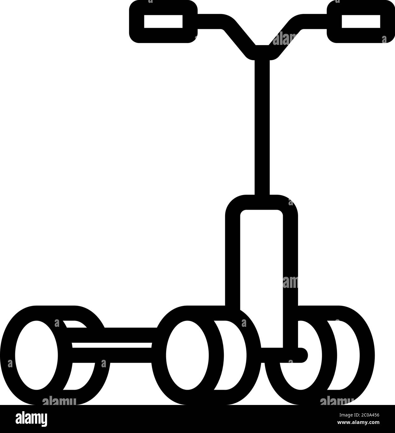 kick scooter for kids icon vector outline illustration Stock Vector ...