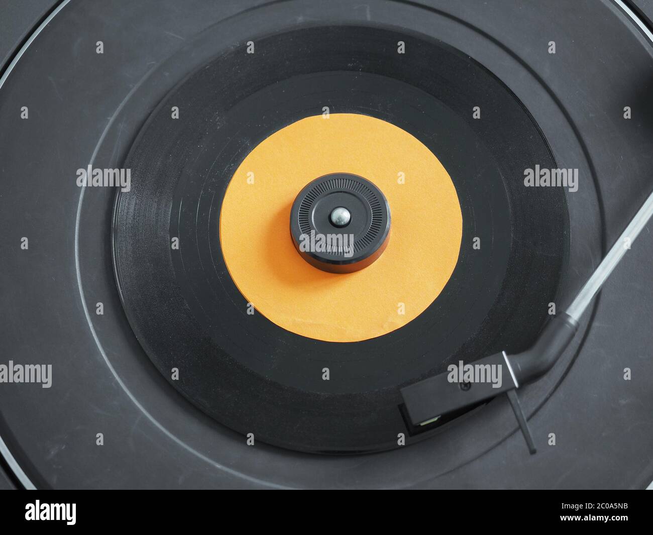 Vinyl record on turntable Stock Photo - Alamy