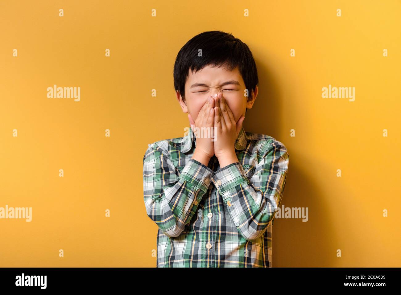 Boy sneezing hi-res stock photography and images - Alamy