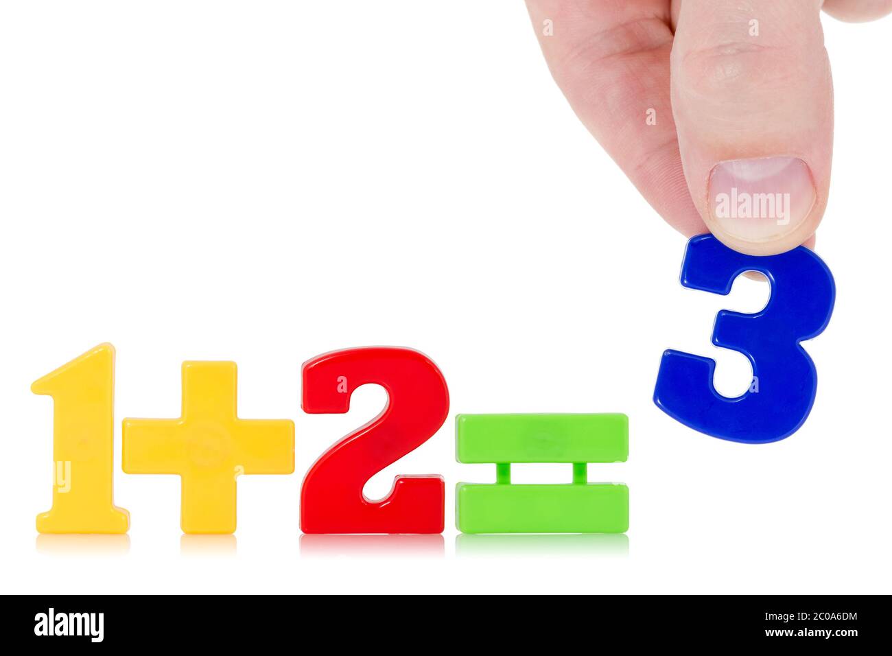 Simple math example Stock Photo - Alamy