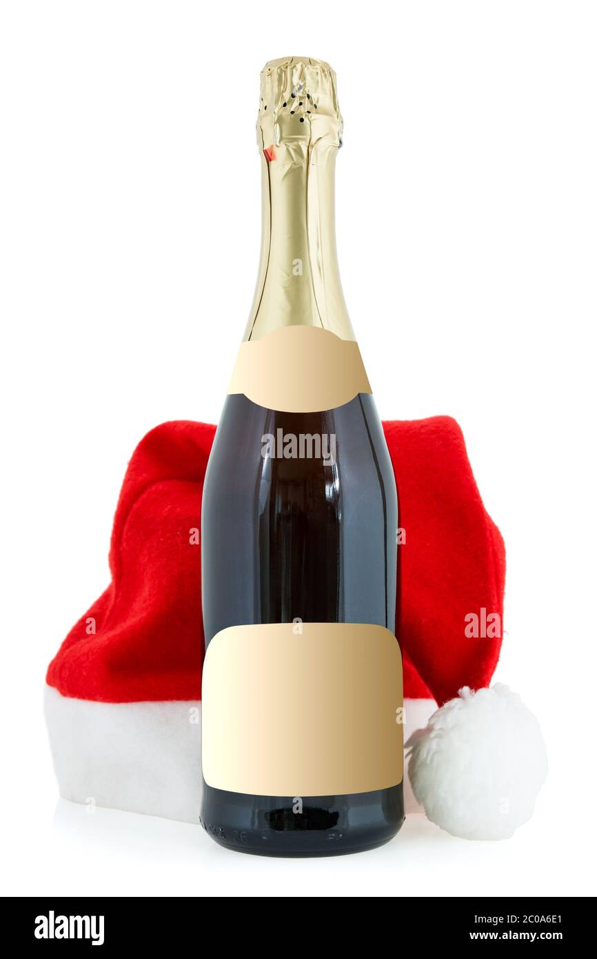 Santa with champagne hi-res stock photography and images - Alamy