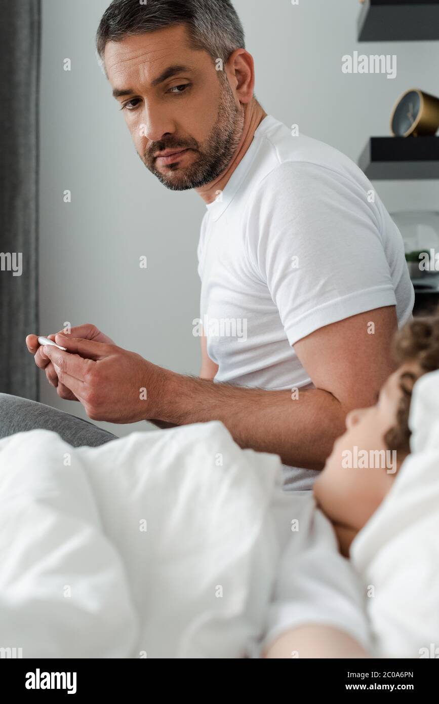Father child sick worried not hospital hi-res stock photography and ...