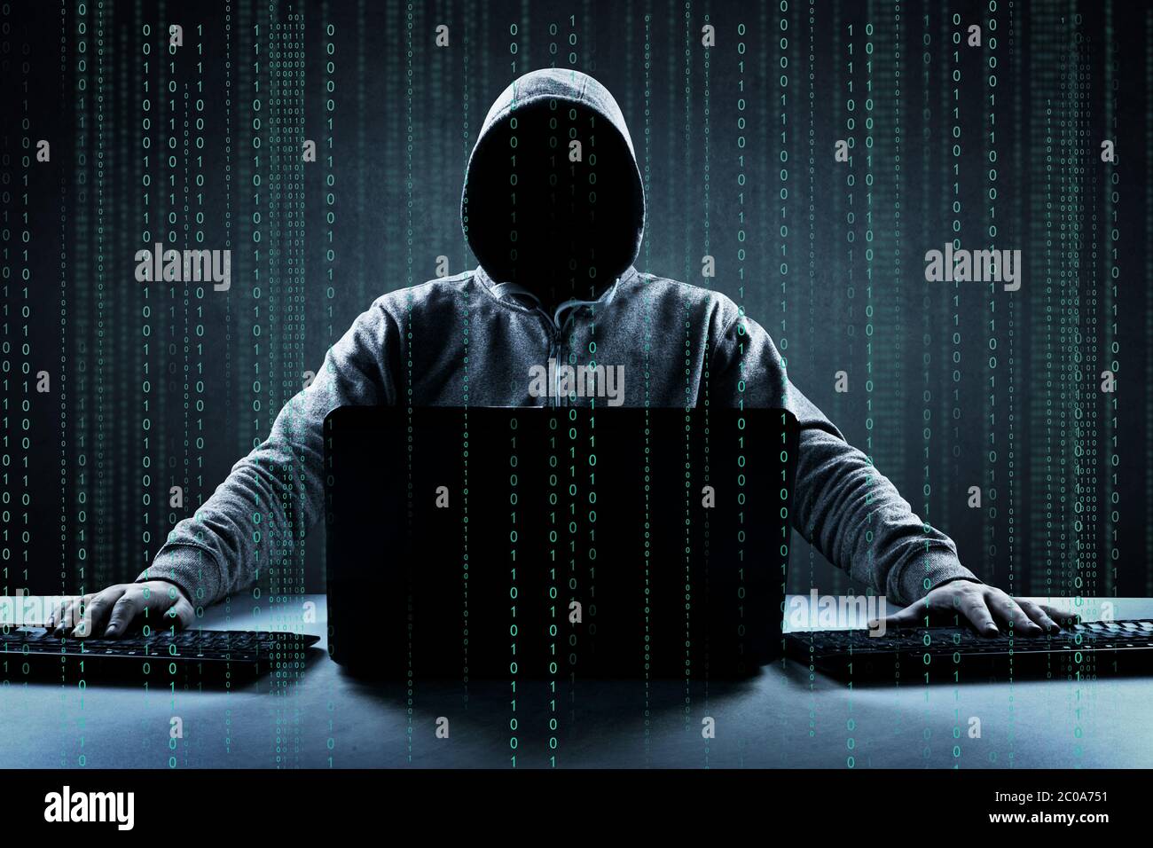 Hacker prints a code on a laptop keyboard to break into a cyberspace ...