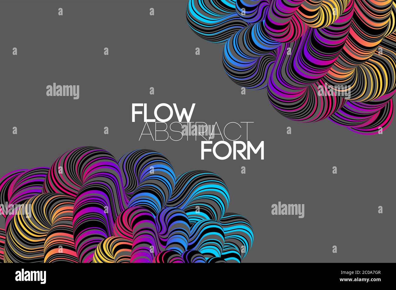 Abstract rainbow background deformation design hi-res stock photography ...